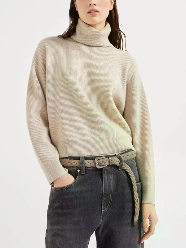 Brunello Cucinelli Braided Leather Belt