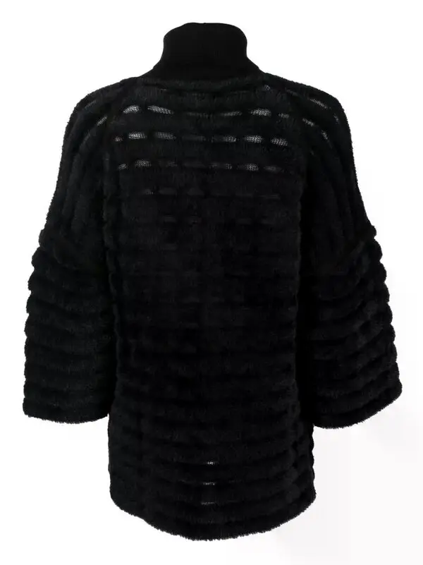 GENNY Roll-neck Textured-finish Jumper