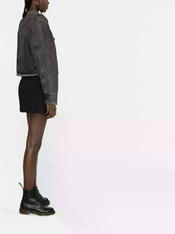 R13 Chain-embellished Denim Jacket