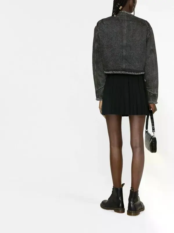 R13 Chain-embellished Denim Jacket