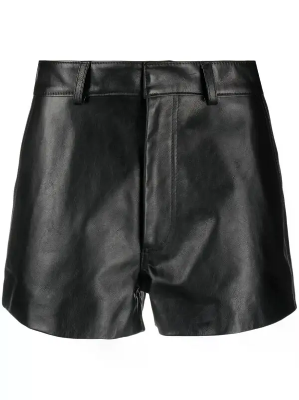 Gcds Thigh-length Leather Shorts