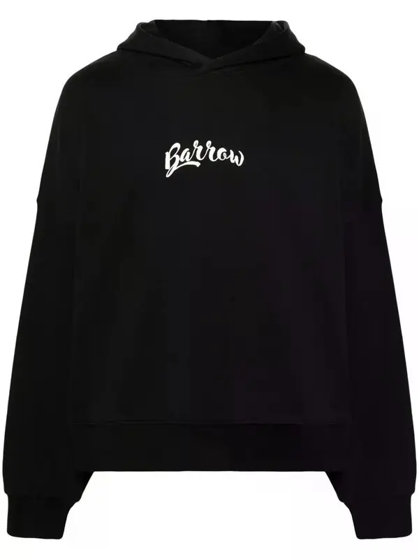 BARROW Logo-print Cotton Hoodie