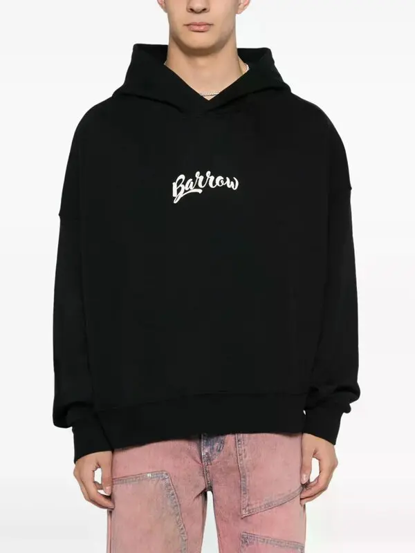 BARROW Logo-print Cotton Hoodie