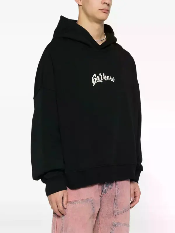 BARROW Logo-print Cotton Hoodie