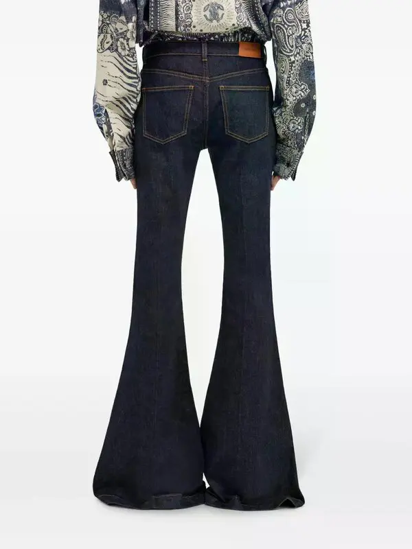 Roberto Cavalli Logo-patch Flared Jeans
