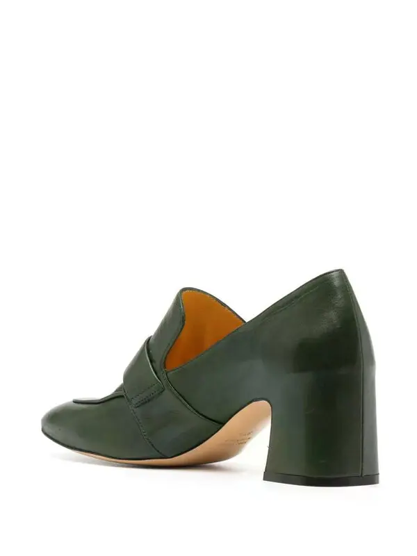 MADISON MAISON Lock 55mm Leather Pumps - Green