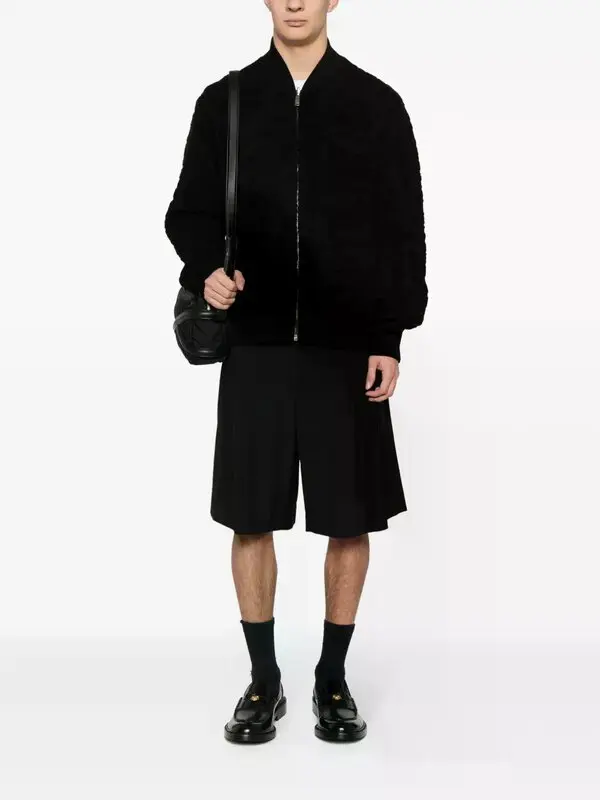 Versace Baroque-pattern Reversible Bomber Jacket