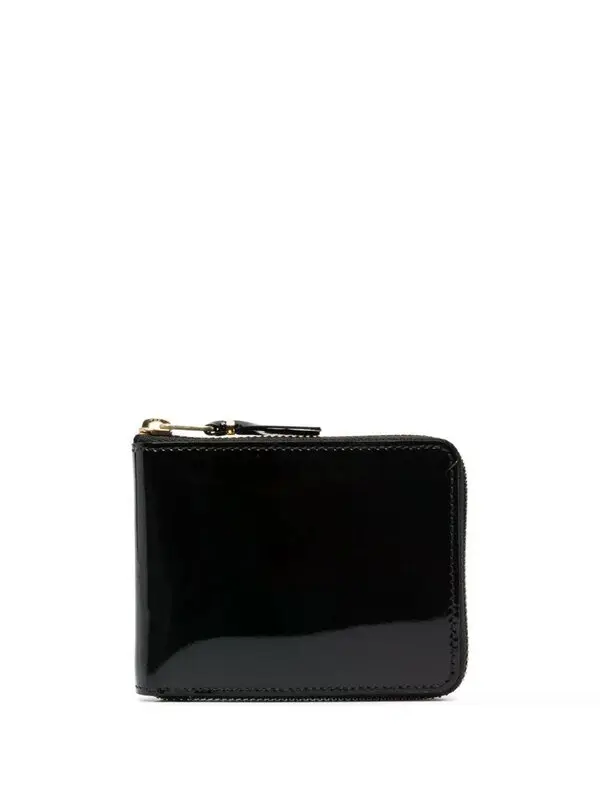 Comme Des Garçons Inside-printed Patent-leather Wallet