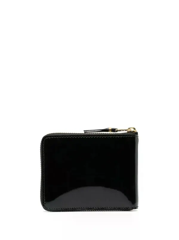 Comme Des Garçons Inside-printed Patent-leather Wallet