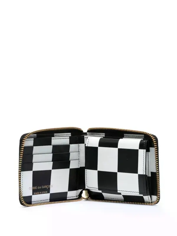 Comme Des Garçons Inside-printed Patent-leather Wallet