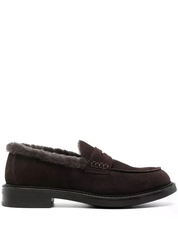 DOUCAL'S Suede Loafers - Brown