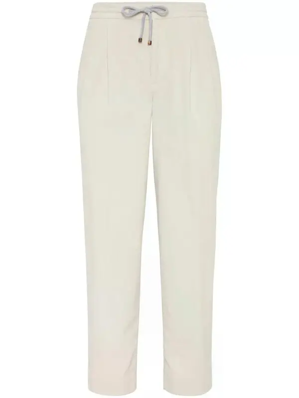 Brunello Cucinelli Pleat-detailing Cotton Trousers