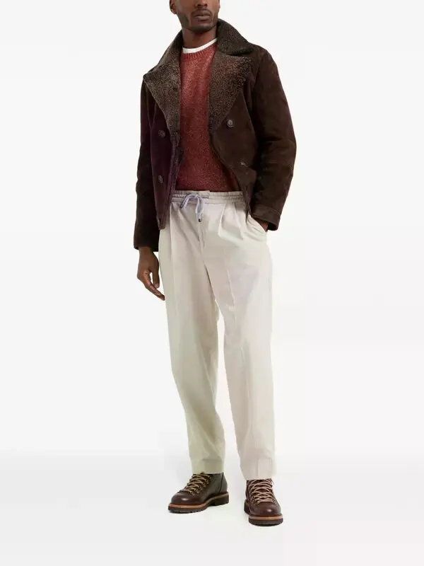 Brunello Cucinelli Pleat-detailing Cotton Trousers