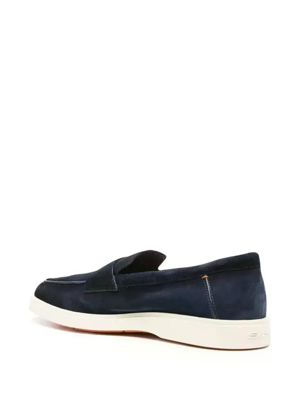 Santoni Suede Loafers - Blue