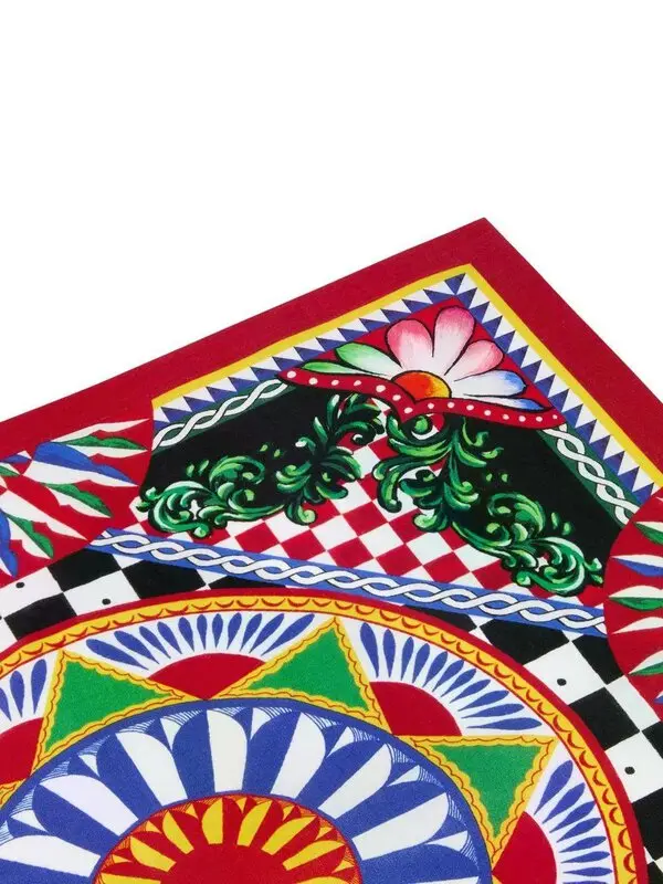 Dolce & Gabbana Set Of Two Linen Napkins - Black