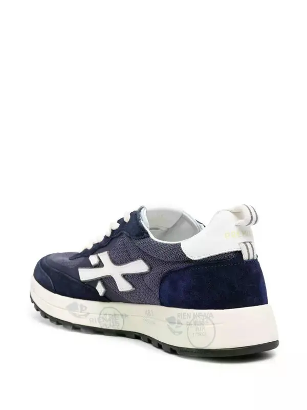Premiata Logo-appliqué Low-top Sneakers - Blue
