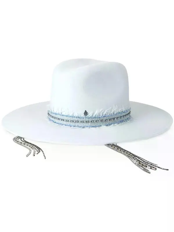 MAISON MICHEL Eliza Wool-felt Fedora Hat - Blue