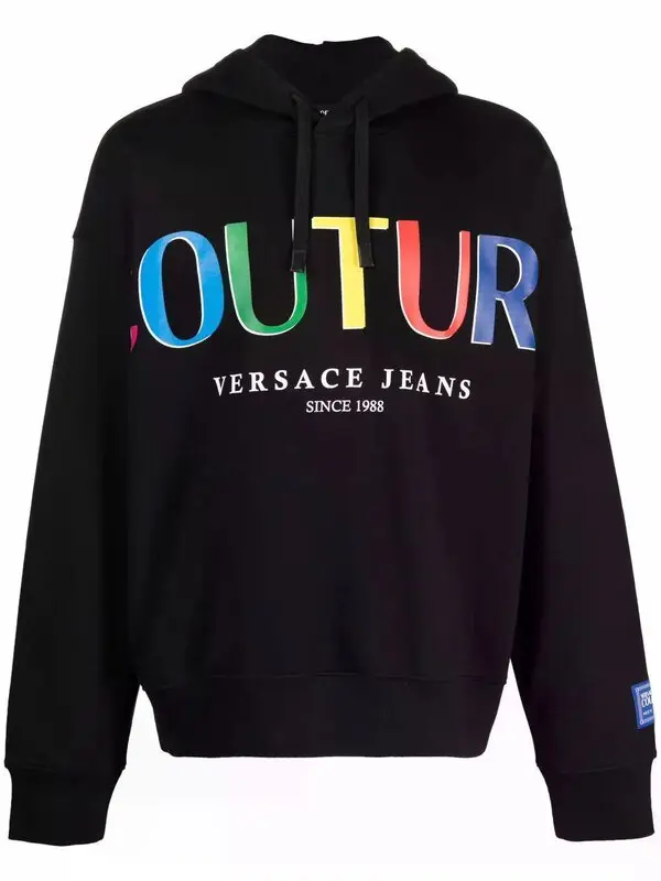 Versace Logo-print Cotton Hoodie