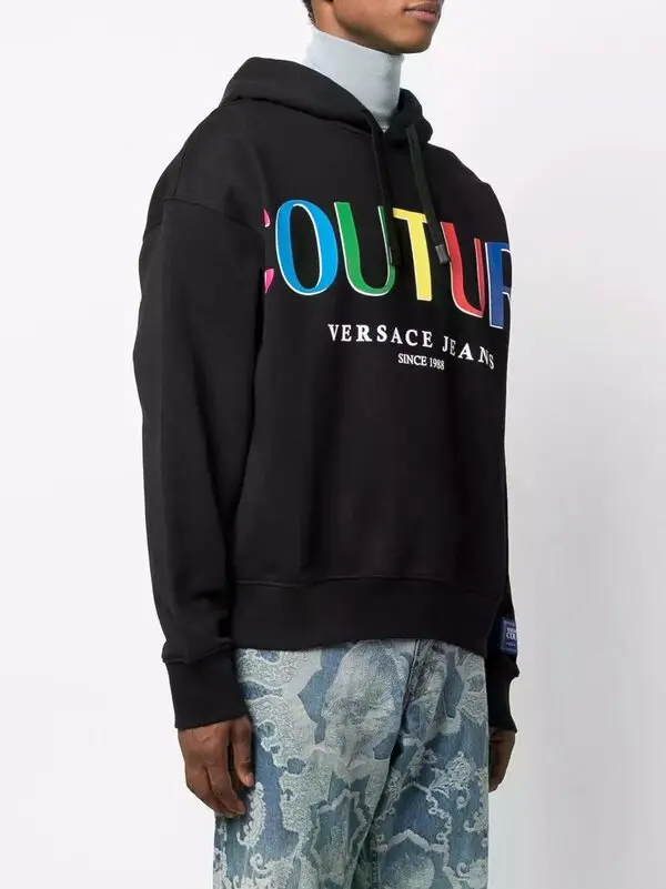 Versace Logo-print Cotton Hoodie