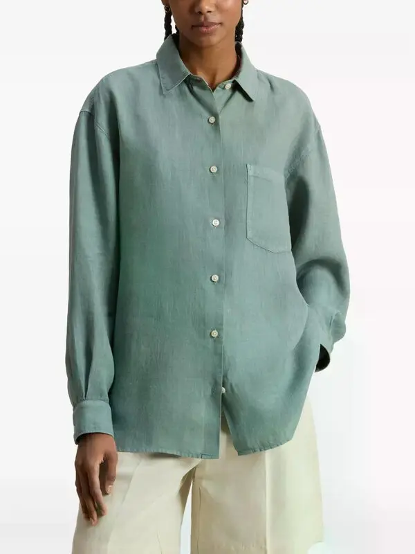 Woolrich Linen Shirt - Green