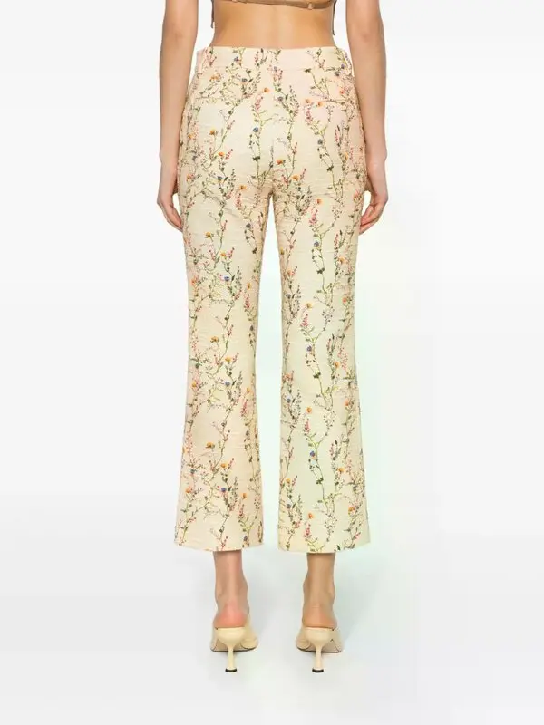 La DoubleJ 24/7 Floral Straight-leg Trousers