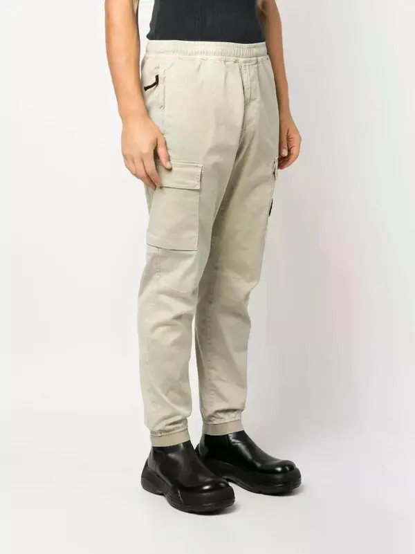 Stone Island Tapered-leg Cargo Trousers - Neutrals