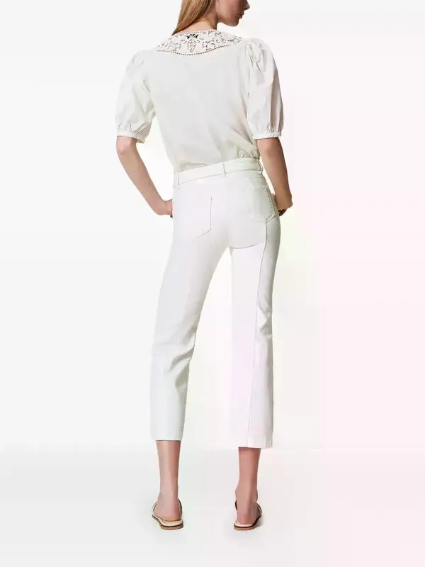 TWINSET Belted Trousers With Logo Buckle