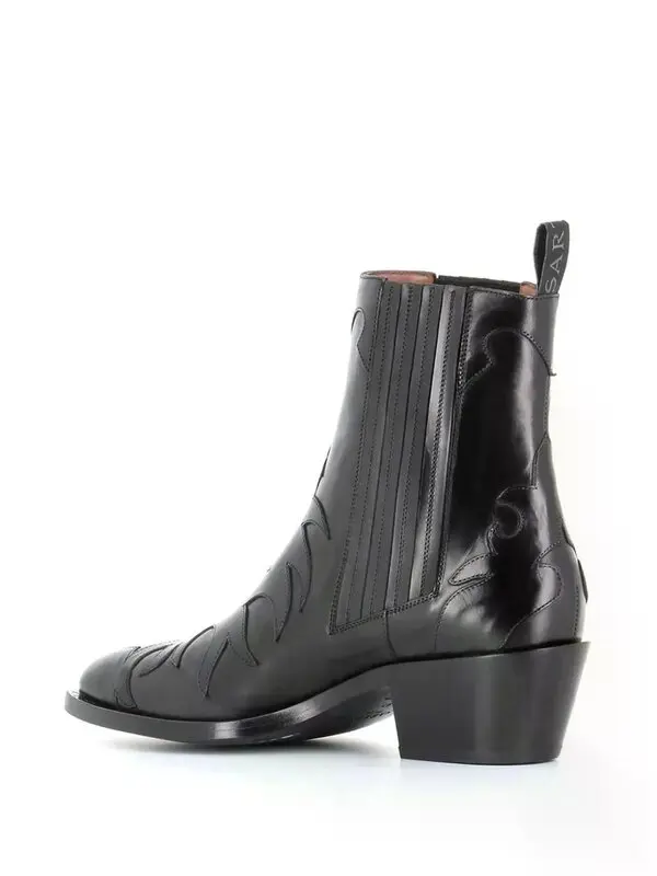 Sartore Embossed Leather Cowboy Boots