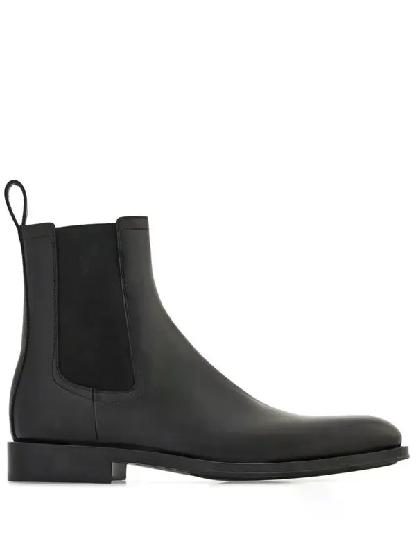 FERRAGAMO Leather Chelsea Boots