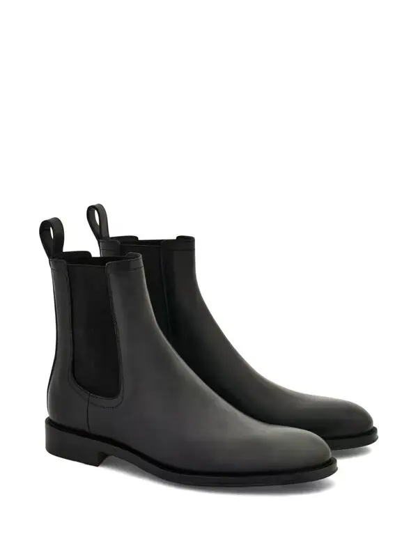 FERRAGAMO Leather Chelsea Boots