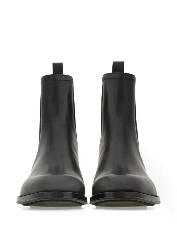 FERRAGAMO Leather Chelsea Boots