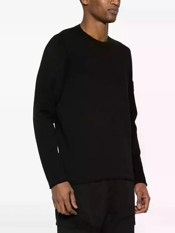 Stone Island Logo Patch Crew Neck Sweater