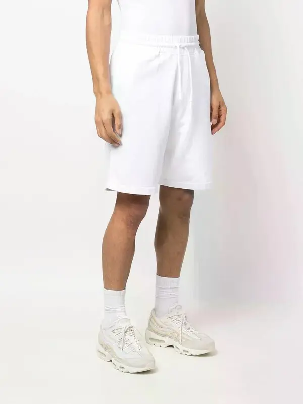 COUNTY OF MILAN Logo-print Drawstring Bermuda Shorts - White