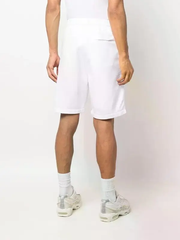 COUNTY OF MILAN Logo-print Drawstring Bermuda Shorts - White