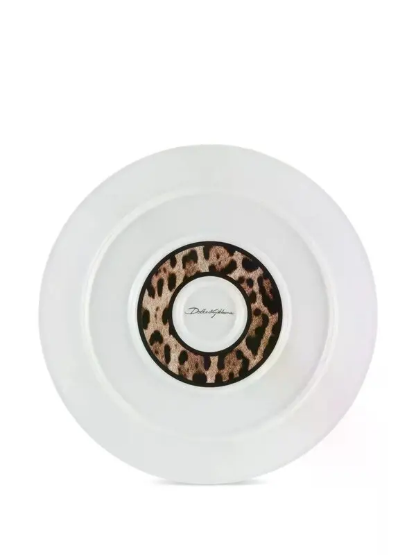 Dolce & Gabbana Leopard-print Porcelain Platter