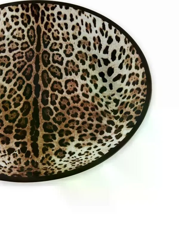 Dolce & Gabbana Leopard-print Porcelain Platter