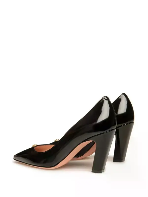 Bally Emblem-plaque Leather Pumps