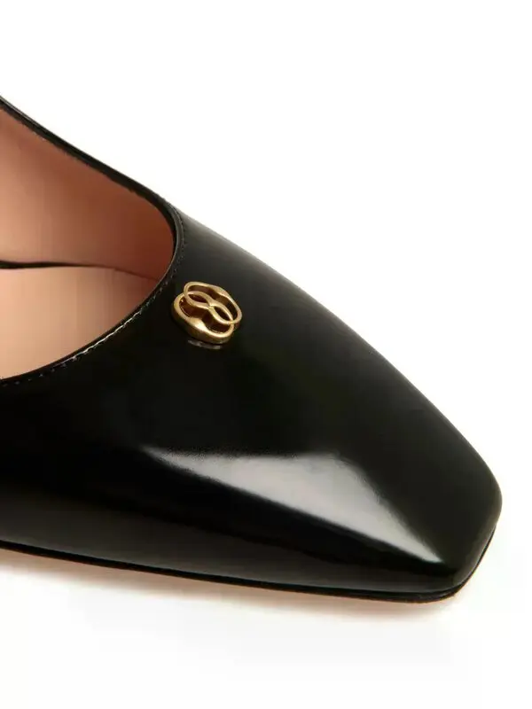 Bally Emblem-plaque Leather Pumps