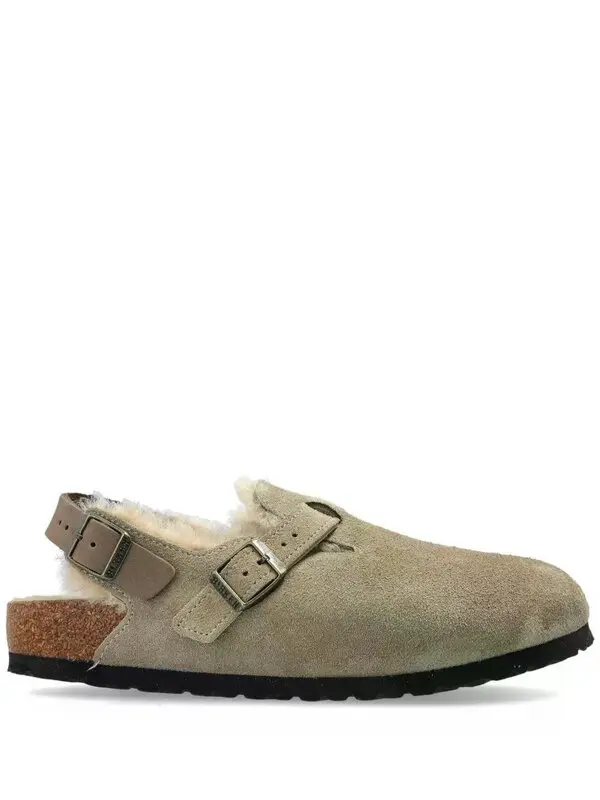 BIRKENSTOCK Tokyo Shearling-lined Suede Slippers