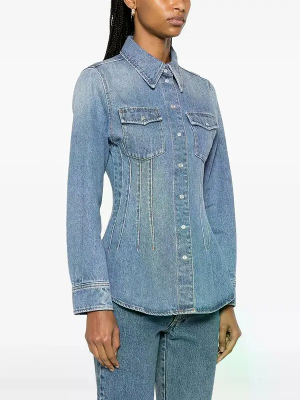 Chloé Corset-style Denim Shirt