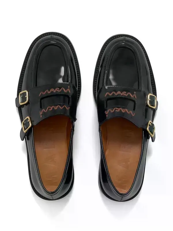 Marni Bambi 3.0 Leather Loafers - Black