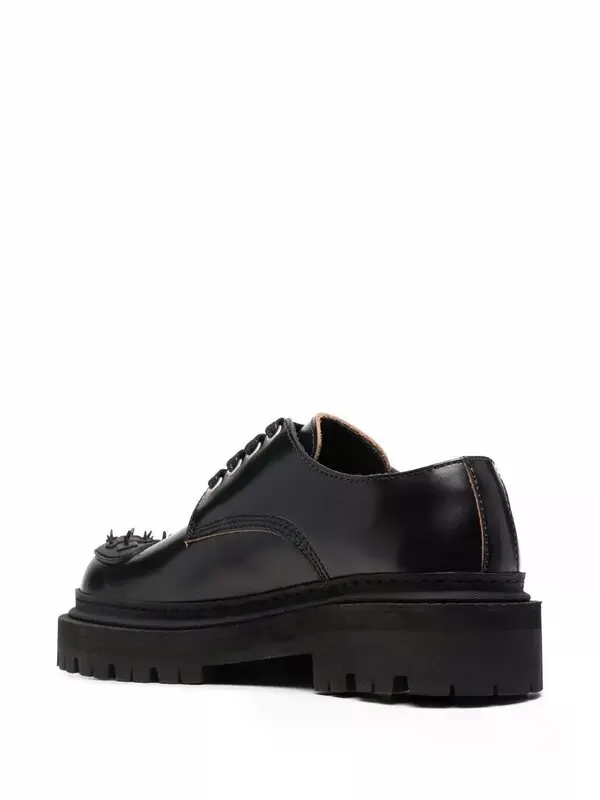 Camper Eki Spike-studded Leather Shoes - Black