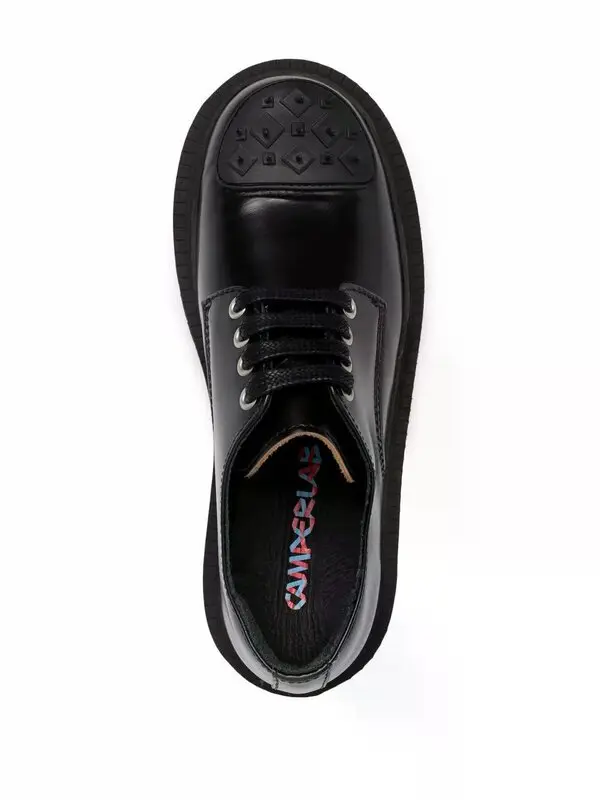 Camper Eki Spike-studded Leather Shoes - Black