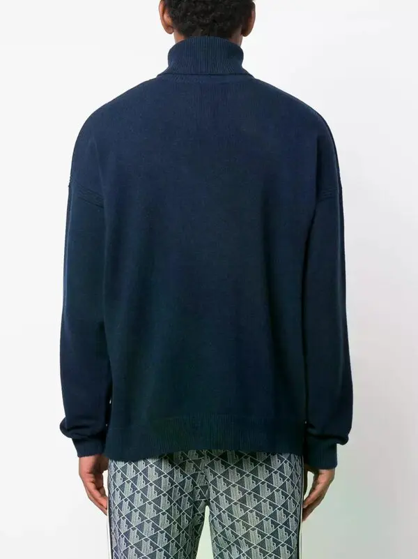 Maison Kitsuné Intarsia-knit Fox-head Wool Jumper