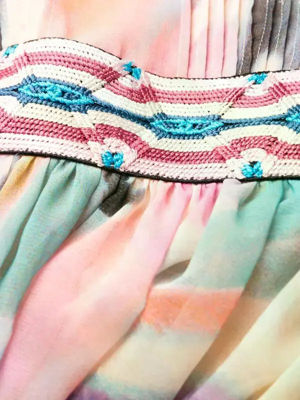 Etro Abstract-print Silk Maxi Dress - Neutrals