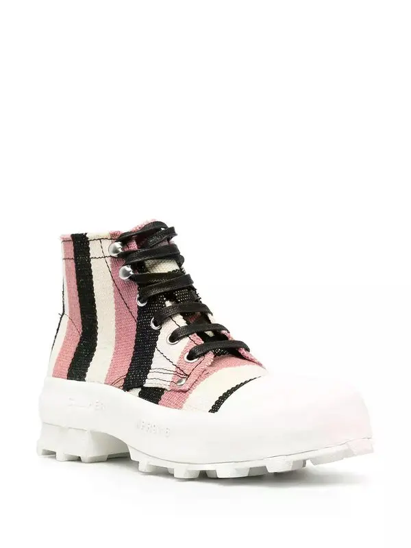 Camper Traktori Striped Ankle Boots