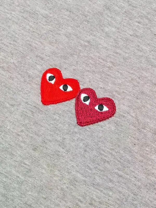 Play Comme Des Garcon Heart-patch Cotton T-shirt