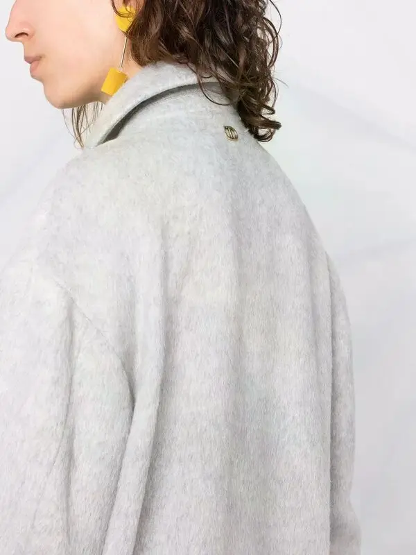 TWINSET Gradient-effect Double-breasted Coat With Notched Lapels