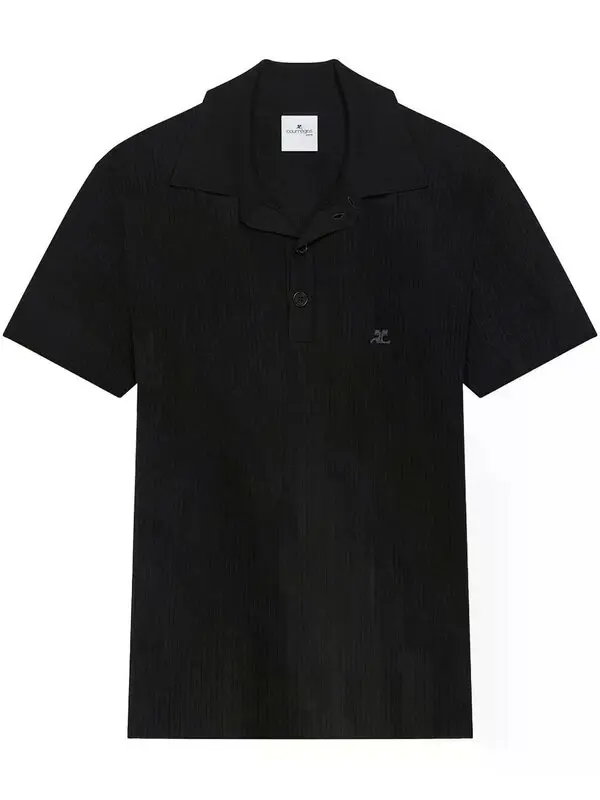 COURREGES Knitted Polo Shirt