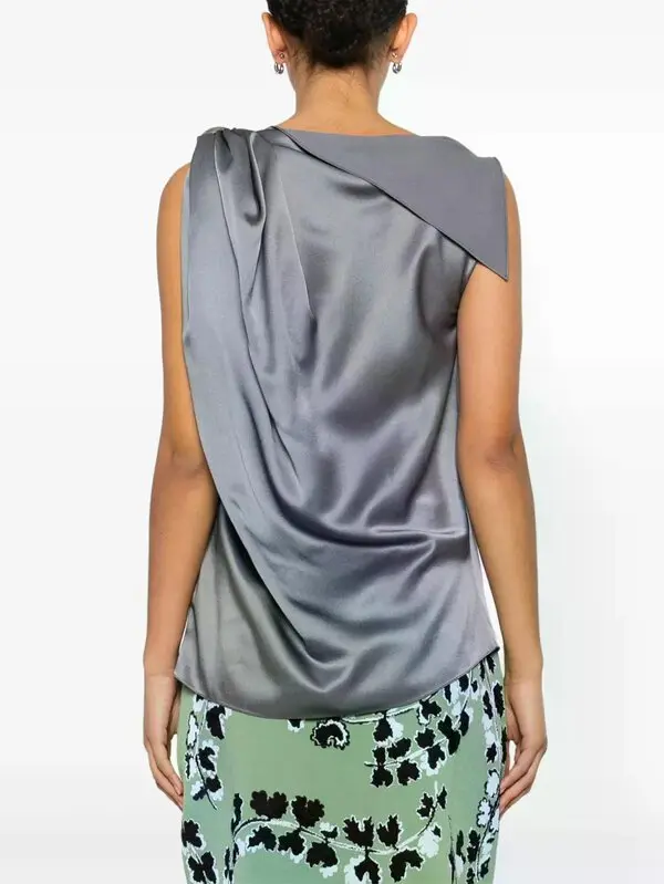 LANVIN Arpège-ring Draped Top